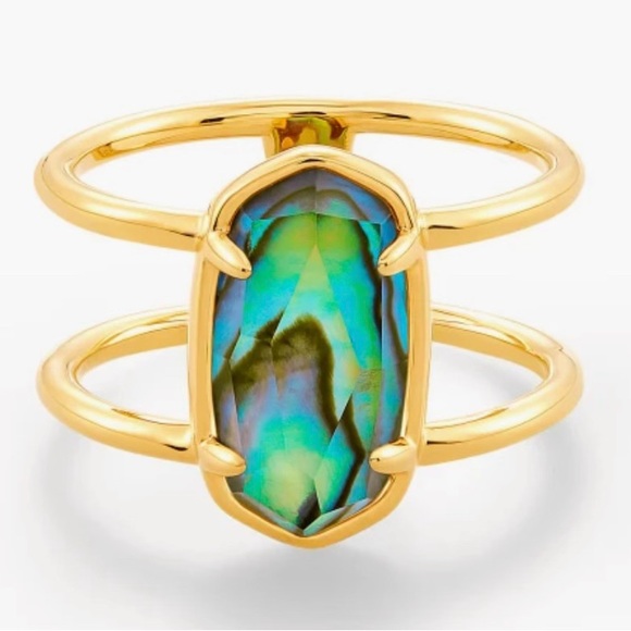 Kendra Scott | Jewelry | Nwt Elyse 8k Gold Vermeil Double Band Ringg | Poshmark